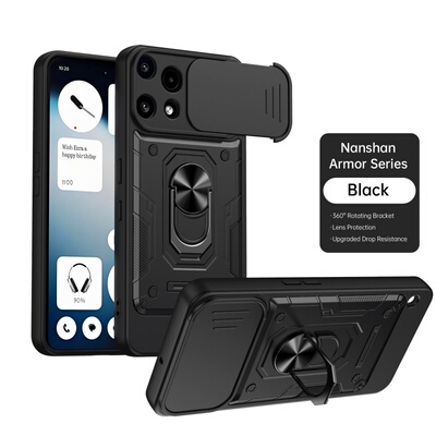 南山甲适用于Nothing Phone 3a lite指环扣手机壳推拉窗镜头盖车载磁吸加厚军士防摔支架多功能