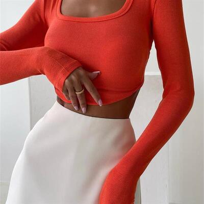 Underlay sexy ribbed top womens Tshirt
