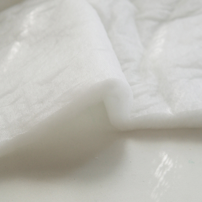 白色丝绵单层覆衬辅棉