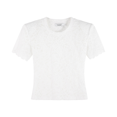 露露酱NN~「玉阶生露」蕾丝镂空衫修身显瘦气质上衣SHBZXP641384