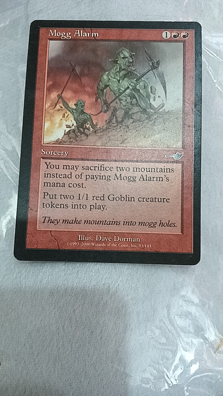 万智牌 莫葛警报 Mogg Alarm 宿敌 红色 银牌 实拍 上海文波 MTG