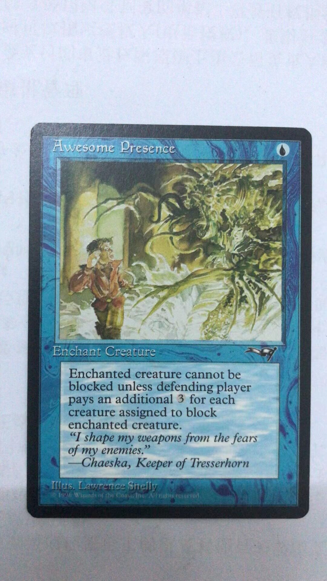 万智牌 敬畏示现 同盟 蓝色 英文 实拍 上海文波 MTG