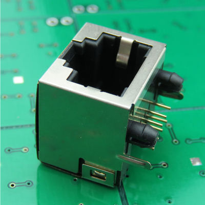 单口无弹全铜镀金材料连接器