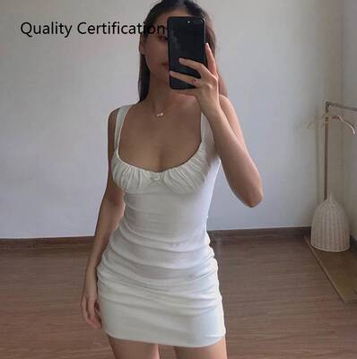 d Crop Mini Dress Ladies Solid Color Casual Home Short Dress