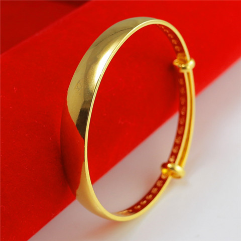 仿真镀金黄金满天星沙金手镯女送妈妈欧币金手环新娘结婚庆饰品