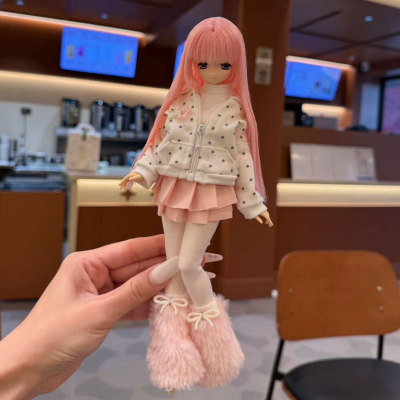 适用于Azone/特六/ob22/ob24/米田四代/混天通用娃衣连帽卫衣套装