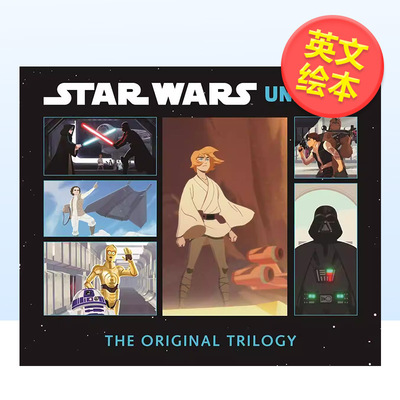 【现货】星战 手风琴式折页书【Unfolds Book】Star Wars Unfolds英文儿童绘本IP系列Abrams精装Abrams6-9岁进口原版书9781419741