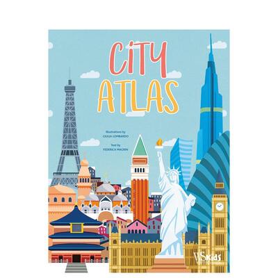 【现货】城市地图集City Atlas英文儿童绘本知识百科Federica Magrin精装9-12岁White star进口原版书