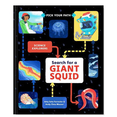 【现货】寻找型乌贼：互动游戏冒险英文儿童绘本知识百科进口原版外版书精装3岁-6岁【Science Explorers】Search for a Giant