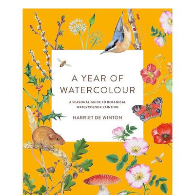 【现货】四季植物水彩画指南A Year of Watercolour英文艺术技法与入门赏析Harriet de Winton平装Ilex Press进口原版书978178157