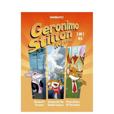 【预售】【意大利作家Geronimo Stilton】老鼠记者 3合1版卷4Geronimo Stilton Reporter 3 in 1 Vol. 4英文儿童漫画3-6岁平装Ger