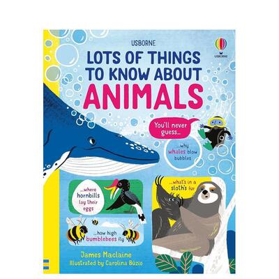 【预售】关于动物的必读之书【Lots of Things to Know】 About Animals英文儿童绘本知识百科3-6岁James Maclaine 进口原版书Usb