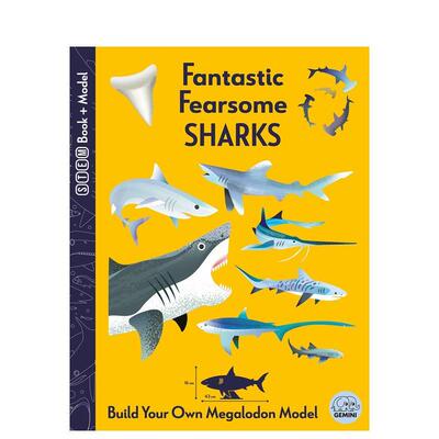 【现货】【激发STEM理念模型套装】神奇可怕的鲨鱼【Ignite STEM Book】Fantastic Fearsome Sharks英文儿童绘本知识百科Kit Elli