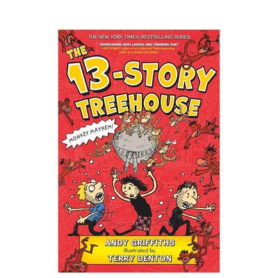 【预售】【树屋系列】十三层树屋：猴子大闹翻天！（平装）【The Treehouse Books】The 13-Story Treehouse原版英文儿童章节书