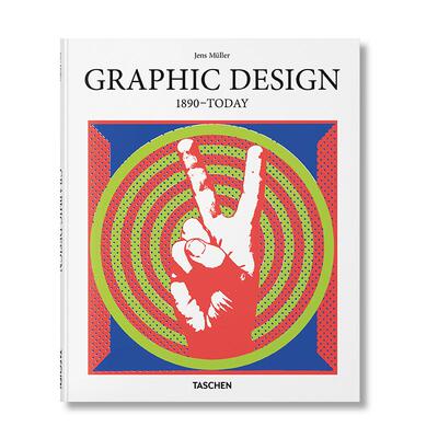 【现货】平面设计视觉史1890年至今【Basic Art 2.0】Graphic Design. 1890-Today英文平面设计字体图案标志精装进口原版书Jens