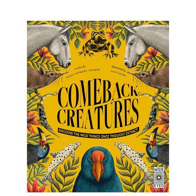 【现货】奇迹重生重现曾被认定灭绝的野生动物Comeback Creatures英文儿童绘本动物生态环保Leisa Stewart-Sharpe精装Wide Eyed E