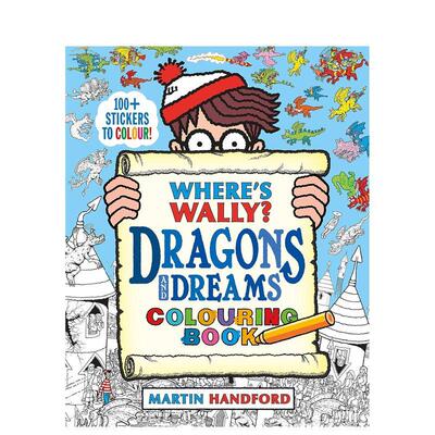 【现货】【沃利在哪里】龙与梦涂色书【Where‘s Wally? 】Dragons and Dreams Colouring Book英文儿童趣味Martin Handford平装W