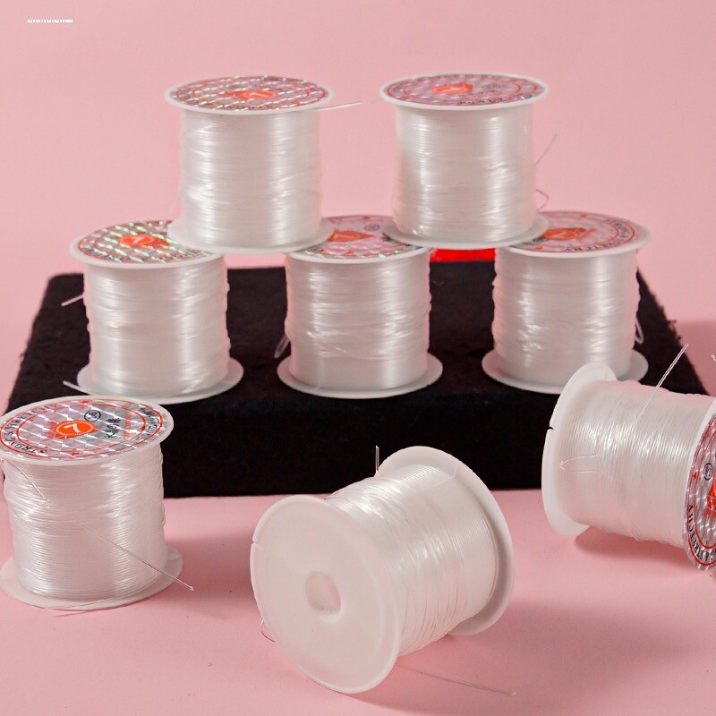 无弹力透明水晶线手工编织穿珠diy手链锁骨链首饰品材料串珠鱼线
