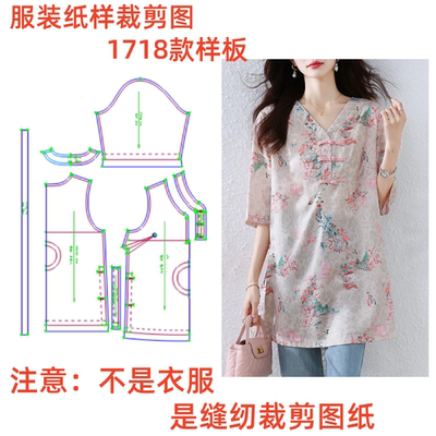 服装纸样裁剪图1718款