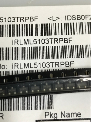 全新原装 IRLML5103TR SOT-23 P/0.61A/30V 0.6欧 场效应管mos
