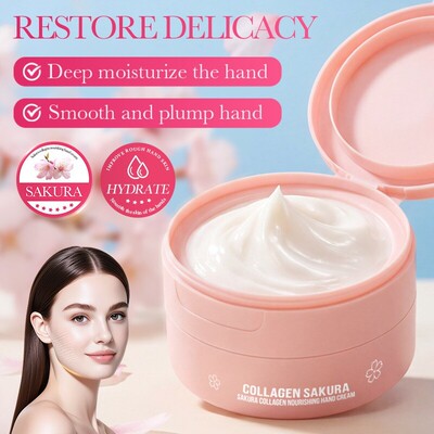 樱花护手霜 Sakura collagen nourishing hand cream smooth