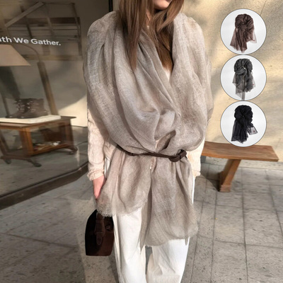 Epissage印花羊绒云雾纱围巾