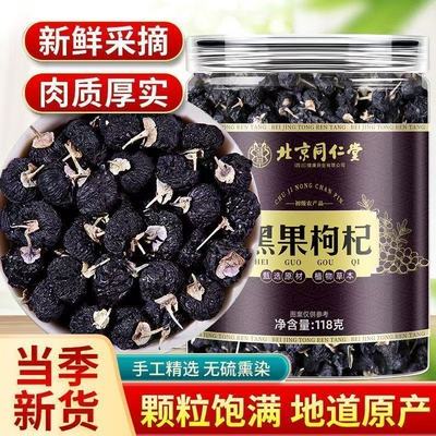 北京同仁堂朕皇黑果枸杞当季头茬大颗果肉富含花青素泡水喝养生茶