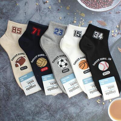 春夏新款男袜子棉袜韩国运动风