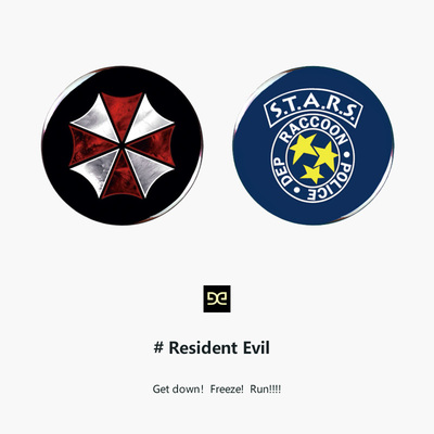 生化危机游戏周边徽章吧唧