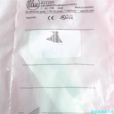 IFM IGT205 易福门接近传感器 IGKC008BAS议价
