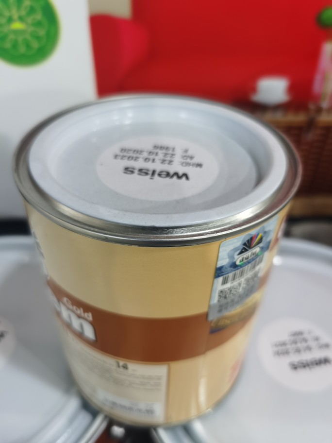 德国都芳金六合一内墙环保水性乳胶漆 原装进口耐擦洗抗裂涂料1升