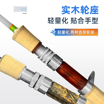 小蜜蜂溪鳟之影溪流竿便携四节玻纤53ML调枪柄军鱼鲈鱼鳟鱼翘嘴