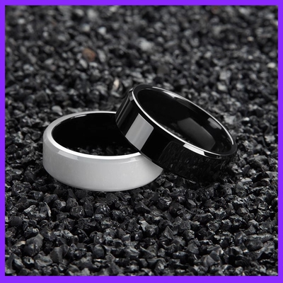 NFC智能门禁卡戒指ICID卡戒指电梯指纹锁用高黑科技交通指环防水