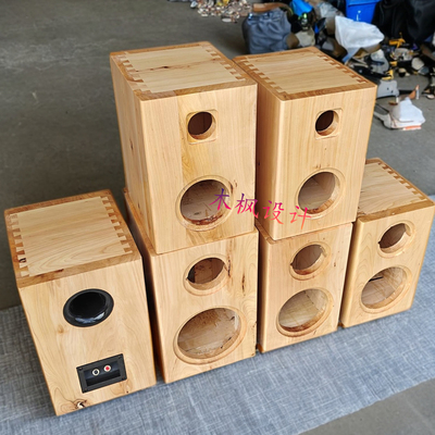 实木之音音箱实木6.5寸榫卯结构