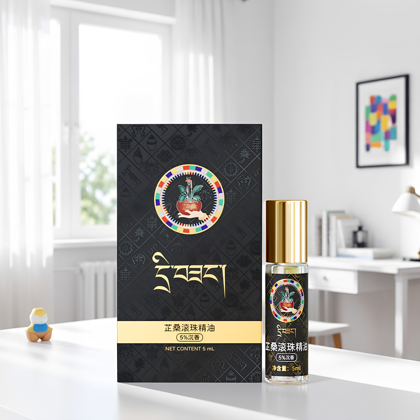 【送鼻香筒】芷桑滚珠精油5ml 5%沉香安神瑜伽手串保养香薰精油