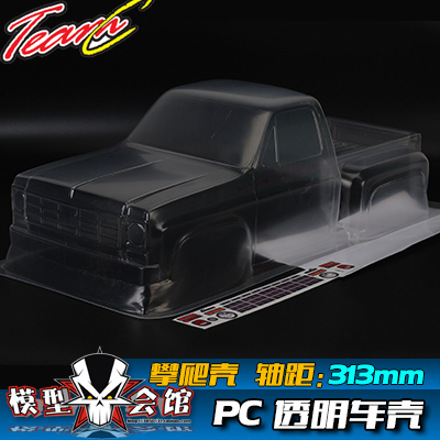 RC攀爬模型车壳 TeamC 经典皮卡 TRX4/SCX10/D90/CC01 透明PC车壳