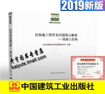 正版 2019年版 结构施工图常见问题图示解析-混凝土结构 北京市建筑设计研究院有限公司 中国建筑工业出版社 BIAD建筑设计指导丛书