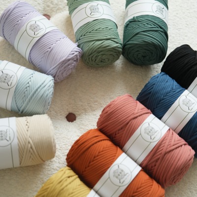 织造物语精选钩编线材4mm圆股纱