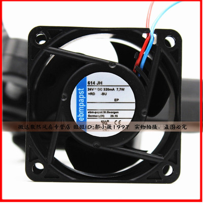 614JH 全新原装ebmpapst依必安派特 6CM 6032 24V 7.7W散热风扇