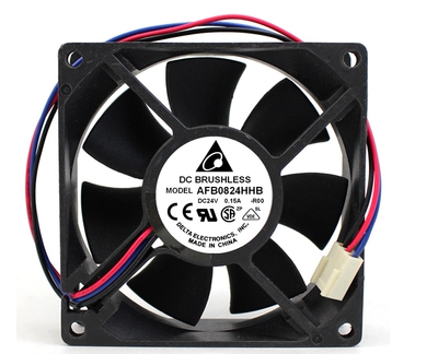 全新喏尼AFB0824HH 24V 0.15A 8025 8cm变频器 工控机 电源风扇