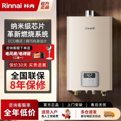林内进口芯片恒温家用强排式