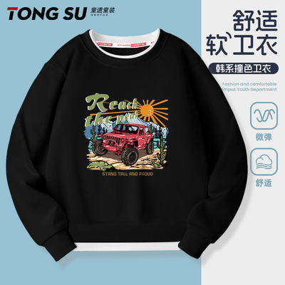 男童春秋卫衣2025新款薄款