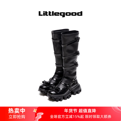 littlgood复古厚底马丁靴