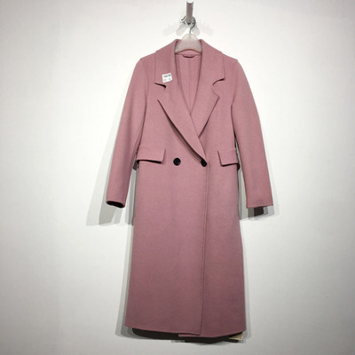 潮系列 D96714 时尚双面呢毛呢外套品牌女装折扣颦