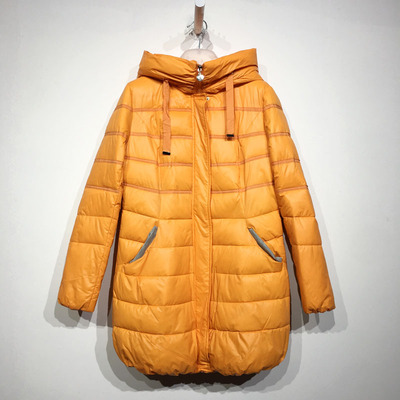 乔系列 D96737 时尚长款棉服品牌女装折扣颦