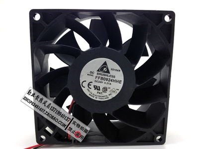 FFB0924HHE 24V 0.27A 原装台达DELTA 92*92*38 双滚珠变频器风扇