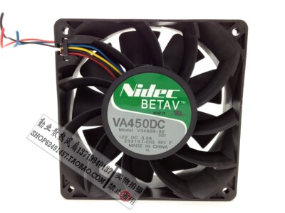 Nidec 12CM 12038 3.3A汽车改装 V34809-90风力超大超暴力