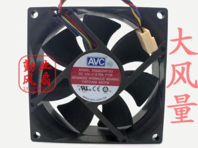全新AVC 8025 8CM温控风扇DS08025R12U P158 0.70A 0TJ5T2 00KXRX
