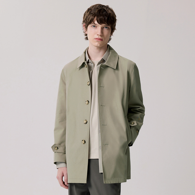 巴尔马肯中长款春季男士风衣