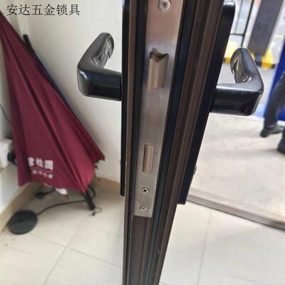 塑钢门锁锁体8592断桥铝平开门执手锁体阳台移门机械单点多点锁体